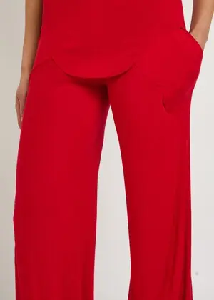 Rick Owens Bias Fine-knit Trousers - Red