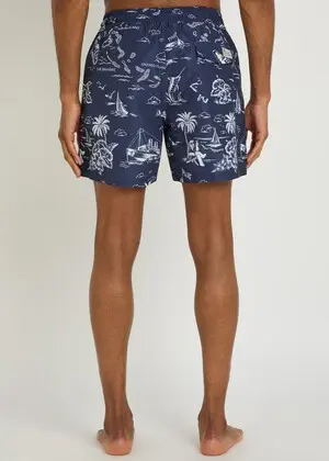 Polo Ralph Lauren Printed Swim Shorts - Blue