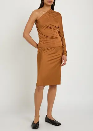 Rick Owens Stretch-jersey Knee-length Skirt - Tan
