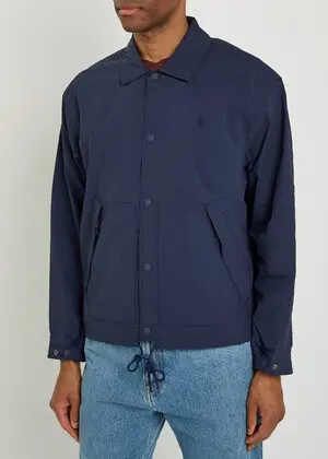 Polo Ralph Lauren Logo-embroidered Crinkled Shell Windbreaker Jacket