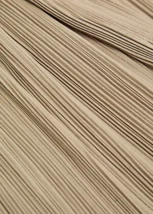 JOSEPH Amber Pleated Wide-leg Trousers - Beige