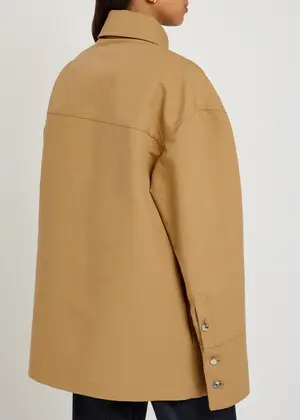 ARMARIUM Tiberio Suede-trimmed Cotton Jacket - Camel