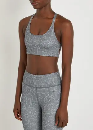 Stella McCartney Adidas X Printed Stretch-jersey Training Bra