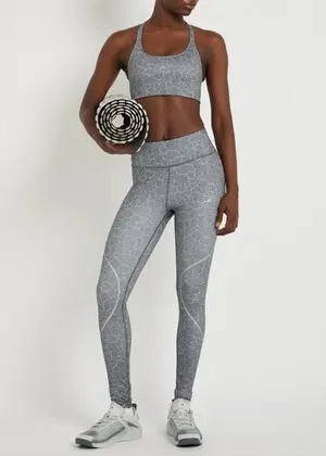 Stella McCartney Adidas X Printed Stretch-jersey Training Bra