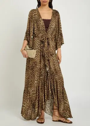 Melissa Odabash Manon -print Woven Cover-up Robe
