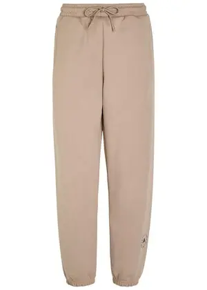 Stella McCartney Adidas X Logo-print Cotton Sweatpants - Brown
