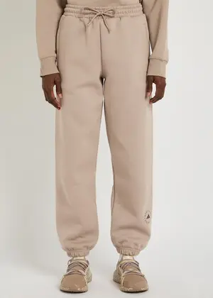 Stella McCartney Adidas X Logo-print Cotton Sweatpants - Brown