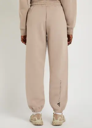 Stella McCartney Adidas X Logo-print Cotton Sweatpants - Brown
