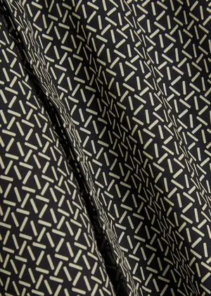 Emporio Armani Geometric-print Lyocell-blend Shirt