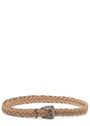 BRUNELLO CUCINELLI Braided Suede Belt