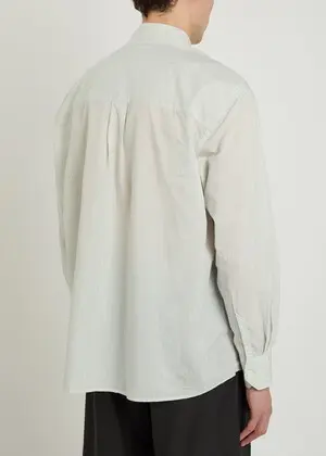 Our Legacy Above Pinstriped Cotton-blend Shirt - White