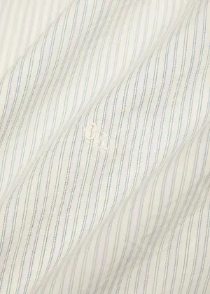 Our Legacy Above Pinstriped Cotton-blend Shirt - White