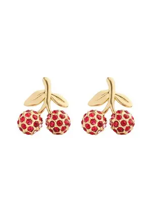 COACH Cherry Pavé Stud Earrings
