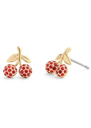 COACH Cherry Pavé Stud Earrings