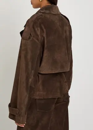 ARMARIUM Flamina Belted Suede Trench Jacket