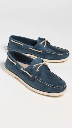 Sperry Authentic Original 2-eye Nubuck Boat Shoe - Navy