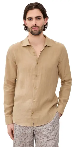 Orlebar Brown Giles Stitched Top - Biscuit