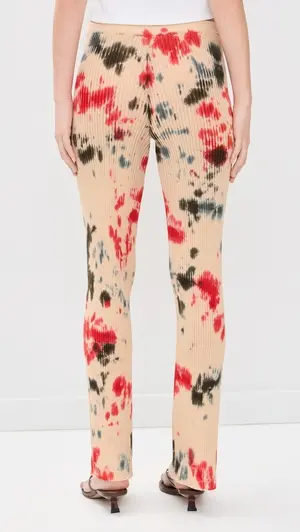 Rodebjer Monica Tie-dye Ribbed Knit Pants