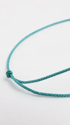 Ef Collection 14k Gold Diamond Dot Cord Bracelet - Lagoon