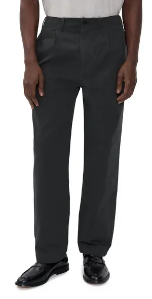 Men's Twill Pleated Pants