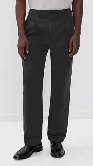Madewell Cotton Twill Single Pleat Pants