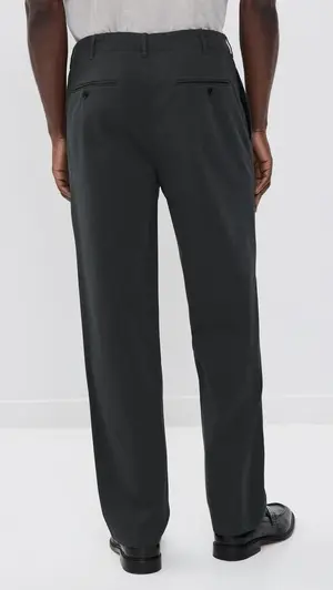 Madewell Cotton Twill Single Pleat Pants