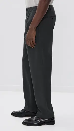 Madewell Cotton Twill Single Pleat Pants
