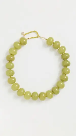Baublebar Joan Semi Precious Necklace - Olive