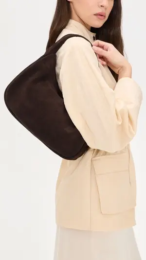 ST. AGNI Suede Bon Bon Bag - Coffee