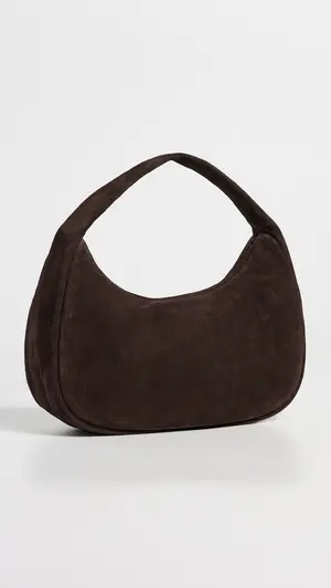 ST. AGNI Suede Bon Bon Bag - Coffee