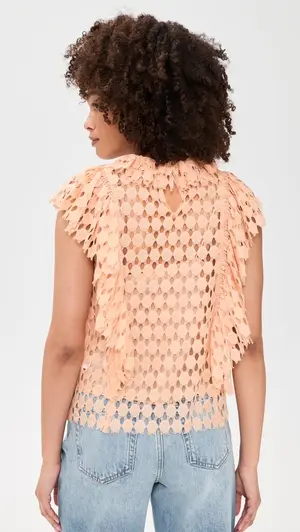 Ulla Johnson Daevy Lace Top - Blush