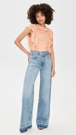 Ulla Johnson Daevy Lace Top - Blush