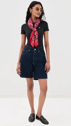Polo Ralph Lauren Short Sleeve Thong Bodysuit - Onyx