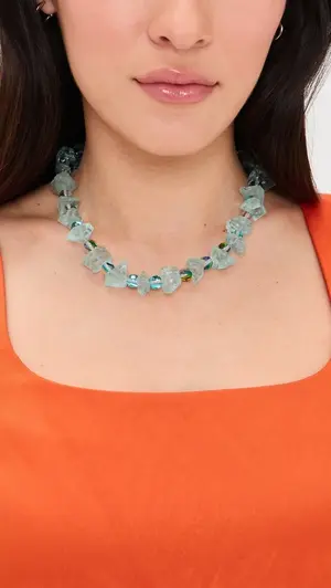 IAN CHARMS Iced Out Beaded Necklace