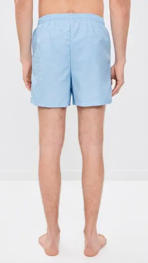 Casablanca Monogram Jacquard Swim Shorts - Blue