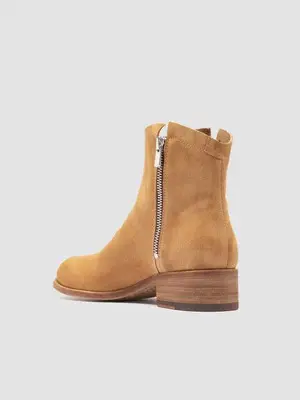 Officine Creative Shantel 004 Suede Zipped Boots - Camel