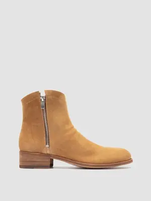 Officine Creative Shantel 004 Suede Zipped Boots - Camel