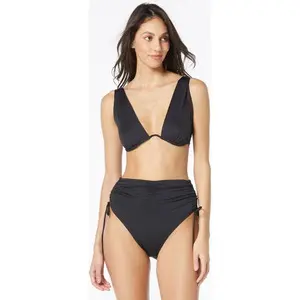 Vince Camuto Underwire Bra Bikini Top - Black