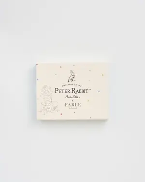 FABLE ENGLAND Peter Rabbit Reading Charm Huggie Earrings