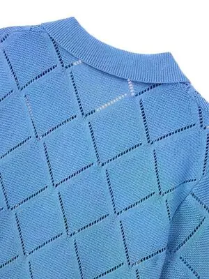 STUDIO TOMBOY Diamond Jacquard Knit - Blue