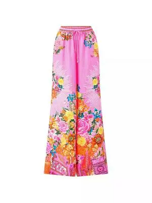 Camilla Illustration Nation Floral Print Palazzo Pants