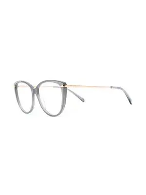 Pomellato Gold Round Frame Glasses