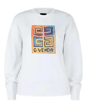 Givenchy Painted 4g Sweatshirt - White