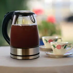 BETTER CHEF 1.7 L Cordless Electric Glass And Stainless Steel Tea Kettle