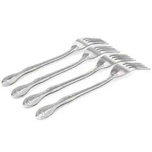 GIBSON HOME Abbie 4 Piece Stainless Steel Dinner Fork Set