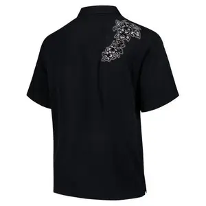 Tommy Bahama Miami Dolphins Hibiscus Camp Button-up Shirt