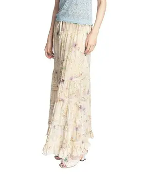 Anna Sui Oasis Blooms Maxi Skirt