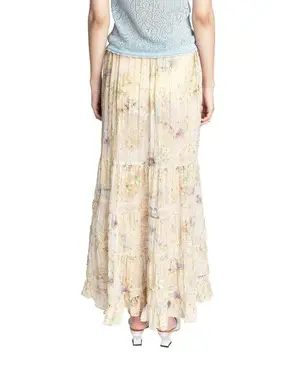 Anna Sui Oasis Blooms Maxi Skirt