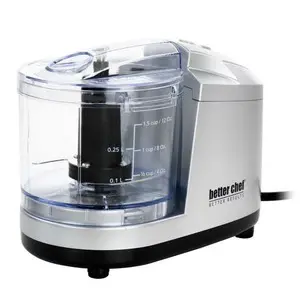 BETTER CHEF 1.5 Cup Safety Lock Compact Chopper - Silver