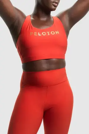 PELOTON Cadent Everyday Racerback Bra - Fire Red